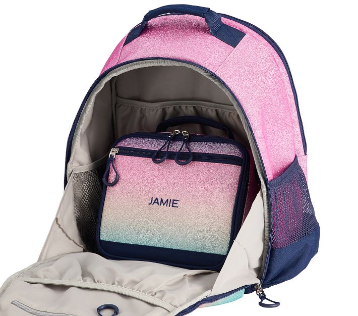 Mackenzie Rainbow Ombre Sparkle Glitter Adaptive Lunch & Bento Bundle, Set of 2 | Pottery Barn Kids