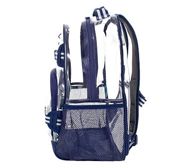 Mackenzie Clear With Navy Trim Backpack | Pottery Barn Kids