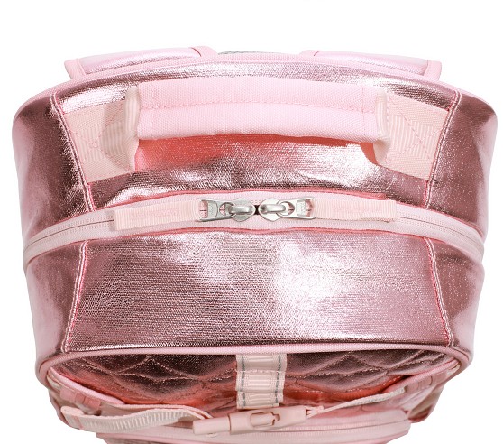 Mackenzie Pink Metallic Hearts Backpacks | Pottery Barn Kids