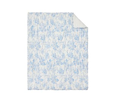 LoveShackFancy Blue Damask Floral Comforter & Shams | Pottery Barn Kids
