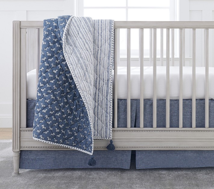 Colton Reversible Baby Quilt | Pottery Barn Kids