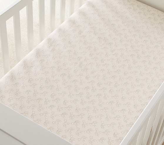 Zebra Organic Crib Fitted Sheet | Pottery Barn Kids