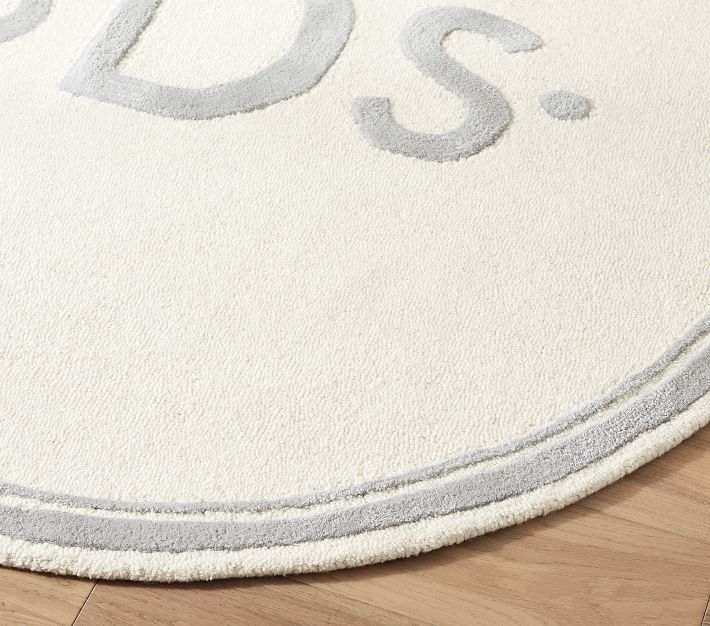 Dot Monogram Round Rug | Pottery Barn Kids