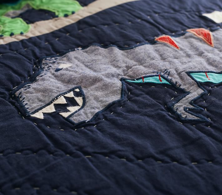 Warren Dinosaur Kids' Comforter Set | Pottery Barn Kids