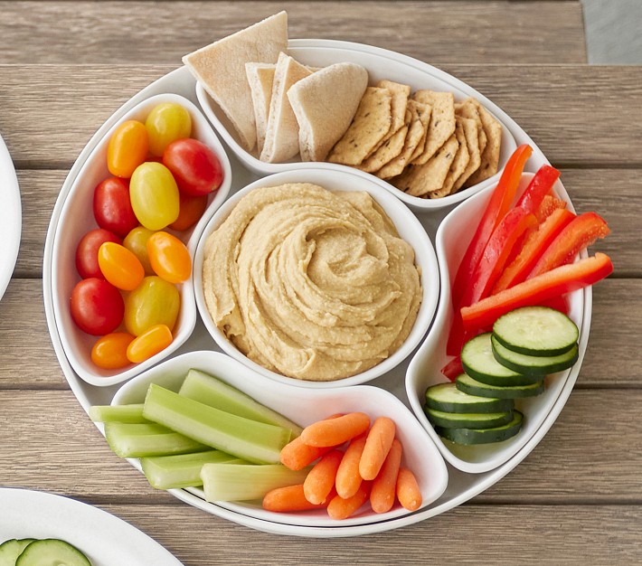 Larkin Divided Snack Plate | Pottery Barn Kids