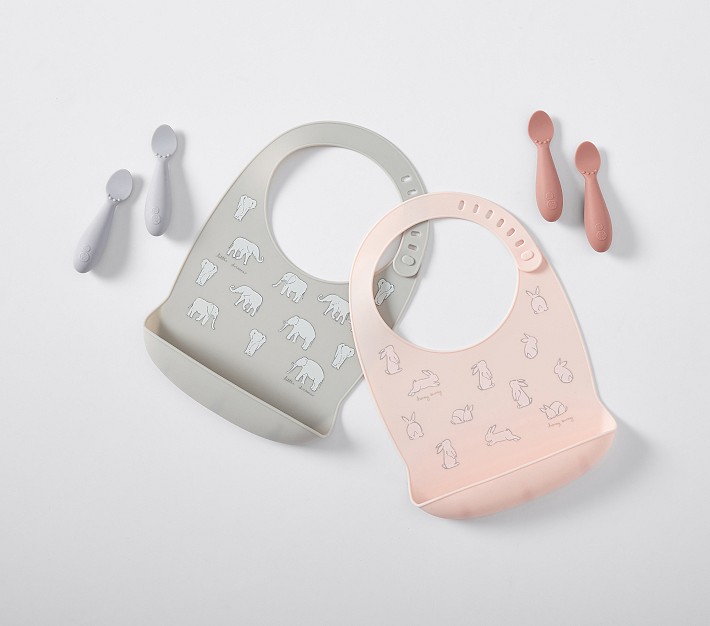 Printed Silicone Bibs | Pottery Barn Kids