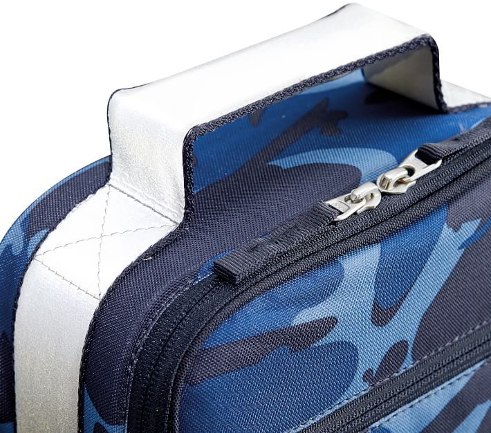 Mackenzie Navy Skateboard Camo Reflective Lunch Boxes | Pottery Barn Kids