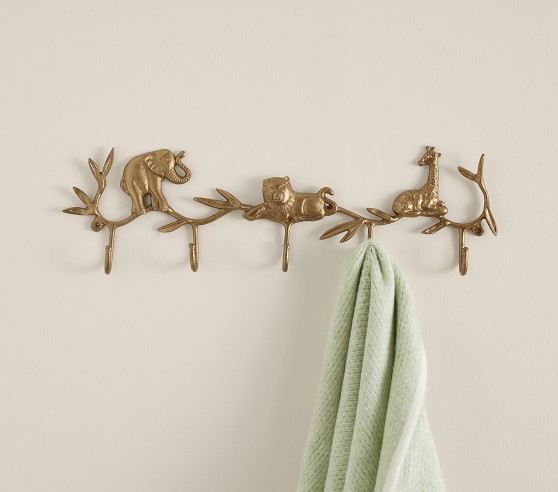Cast Brass Hook Racks | Pottery Barn Kids