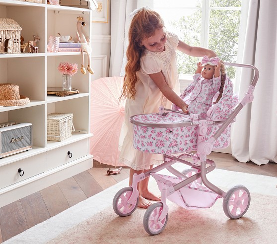 LoveShackFancy Antoinette Floral Convertible 3-In-1 Doll Stroller ...