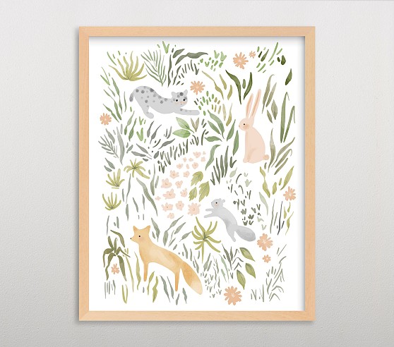Minted® Flora and Fauna Wall Art by Hannah Williams | Pottery Barn Kids
