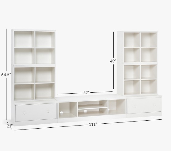 Cameron Extra-Wide Media Wall System | Playroom Storage | Pottery Barn Kids