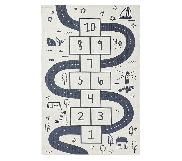 Hopscotch Indoor/Outdoor Play Rug | Pottery Barn Kids