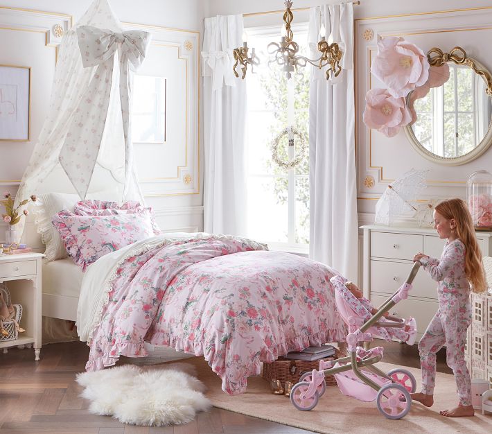 LoveShackFancy Antoinette Floral Convertible 3-In-1 Doll Stroller ...