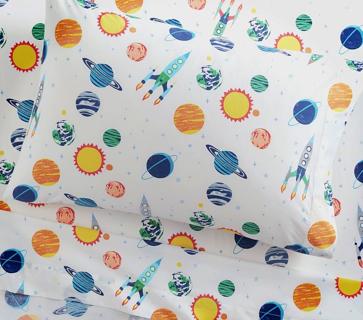 Solar System Glow-in-the-Dark Bedding Set | Pottery Barn Kids