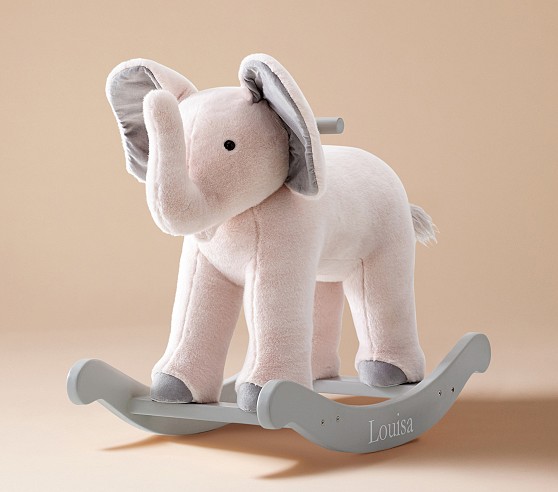 Monique Lhuillier Nursery Elephant Plush Toy Rocker | Animal Rocker ...