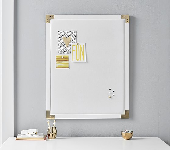 Small White Campaign Pinboard | Pottery Barn Kids
