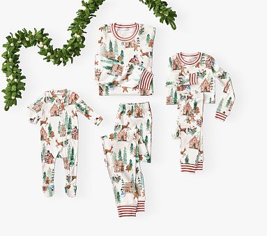 Gingerbread Family Organic Pajama Collection | Pottery Barn Kids