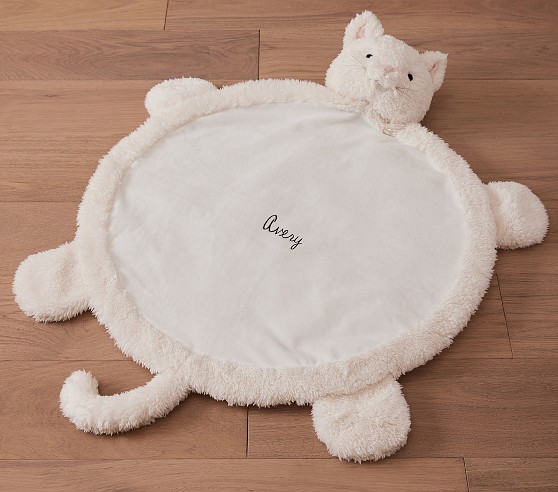 Cozy Critter Cat Plush Playmat | Pottery Barn Kids