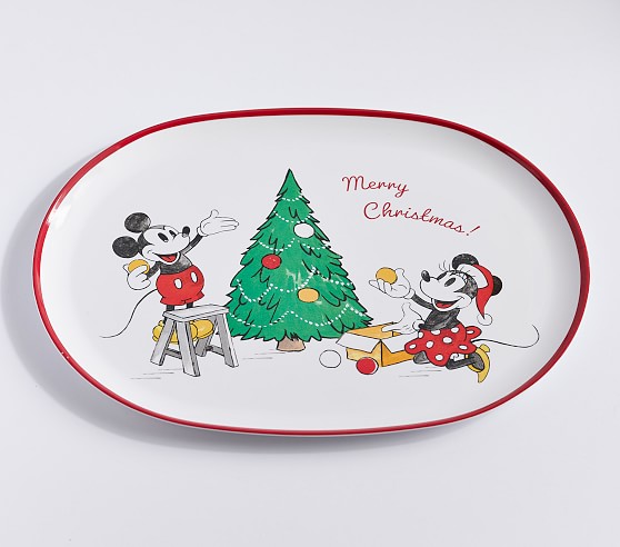 Disney Mickey Mouse Holiday Platter | Pottery Barn Kids