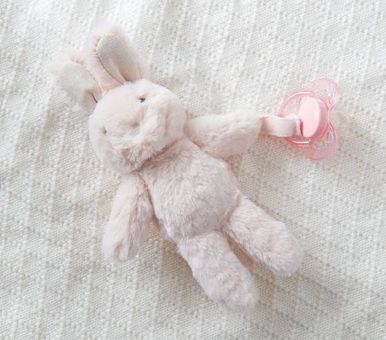 Bunny Plush Pacifier Holder | Pottery Barn Kids