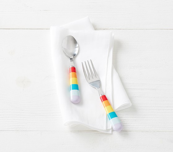 Rainbow Utensils | Pottery Barn Kids