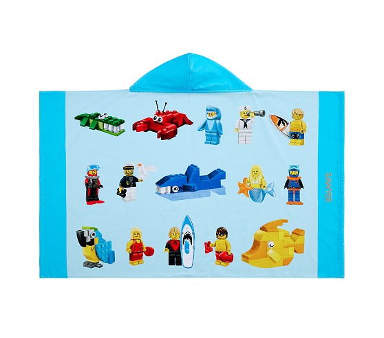 LEGO® Kid Beach Hooded Towel | Pottery Barn Kids