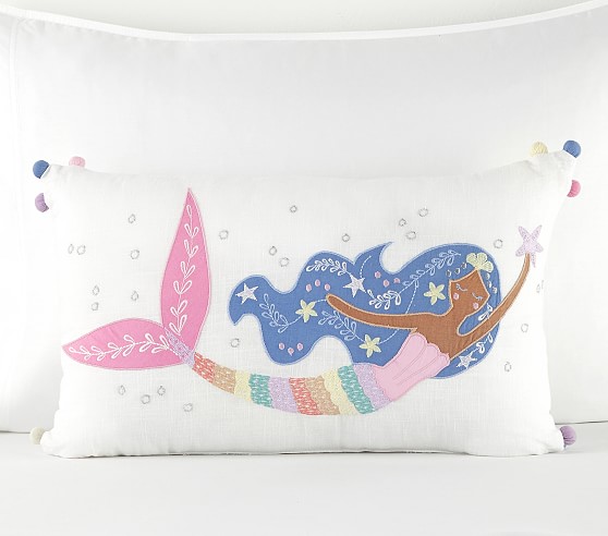 Gemma Mermaid Pillow | Pottery Barn Kids