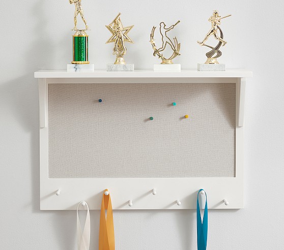 Medal Pinboard with Trophy Display (23") | Pottery Barn Kids