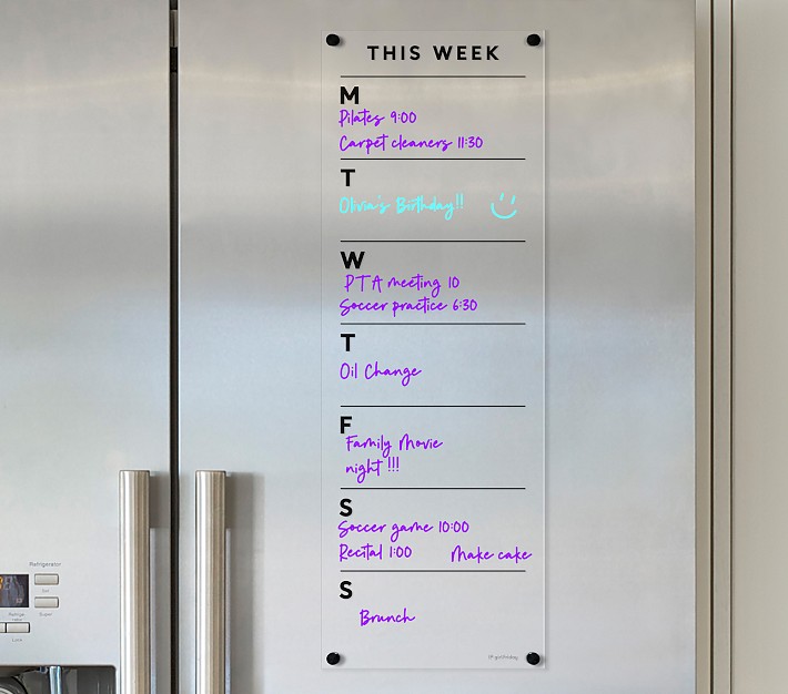 Girl Friday Weekly Fridge Calendar | Pottery Barn Kids