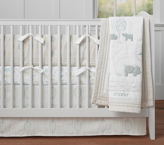 Charlie Hippo Baby Bedding | Crib Bedding | Pottery Barn Kids