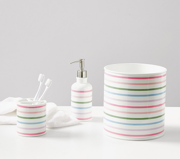 Multi Stripe Bath Accessories | Pottery Barn Kids