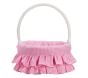 Pink Gingham Ruffle Easter Basket | Pottery Barn Kids