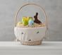 Embroidered Bunny Easter Basket | Pottery Barn Kids