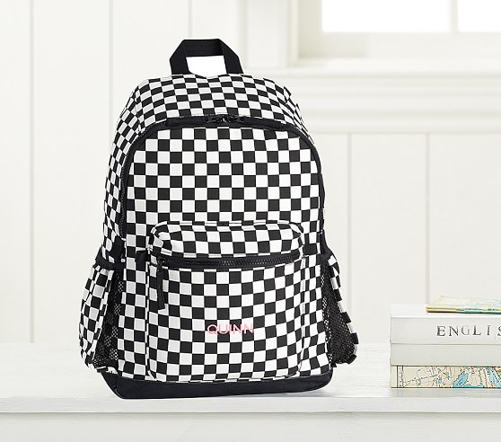 The Emily & Meritt Checkerboard Kids Backpack | Pottery Barn Kids