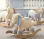 Monkey Linen And Velvet Plush Rocker | Pottery Barn Kids
