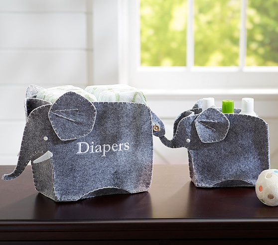 Elephant Storage Set | Nursery Storage | Pottery Barn Kids