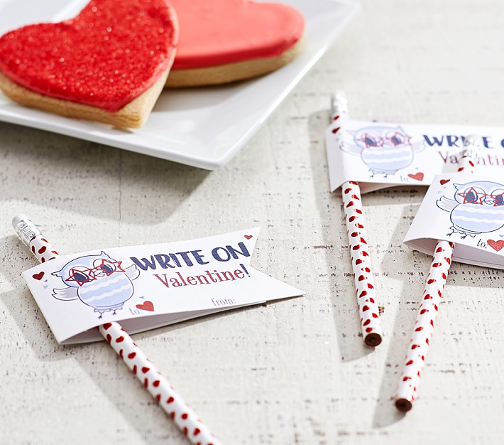 Pencils Valentine's Day Cards For School | Pottery Barn Kids