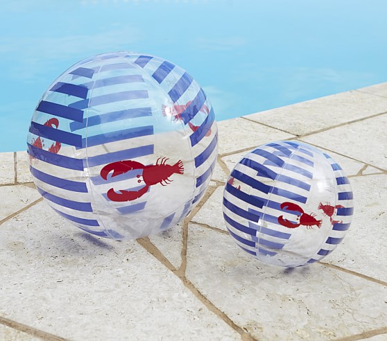 Navy Lobster Beach Balls | Outdoor Toys | Pottery Barn Kids