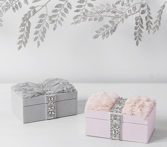 Monique Lhuillier Ruffled Kids Jewelry Box Collection | Pottery Barn Kids