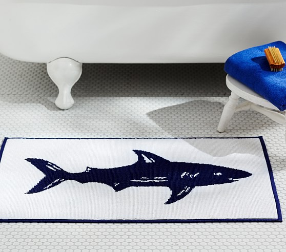 Shark Kids Bath Mat | Pottery Barn Kids