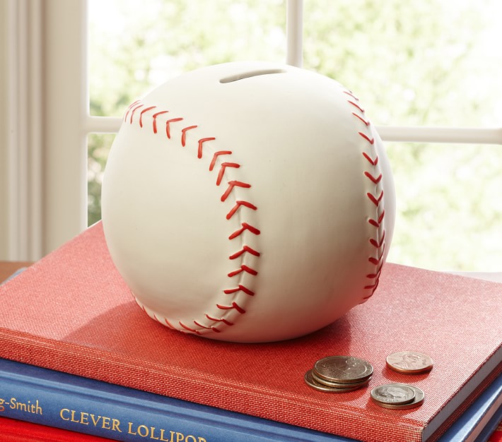Baseball Coin Bank For Kids | Pottery Barn Kids