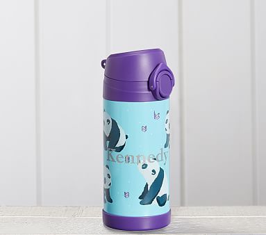 Aqua Panda Regular Kids Water Bottle | Pottery Barn Kids