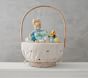 Embroidered Bunny Easter Basket | Pottery Barn Kids
