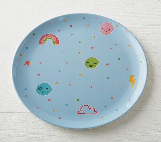 Happy Face Kids Plate | Pottery Barn Kids