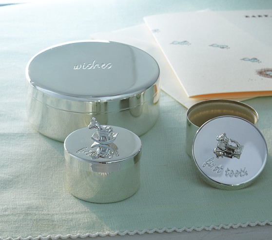 Silver Keepsake Boxes | Baby Keepsake | Pottery Barn Kids