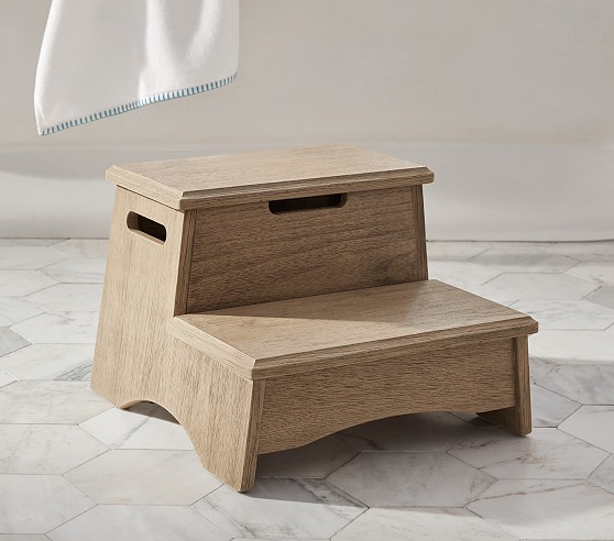 Seadrift Storage Step Stool | Pottery Barn Kids