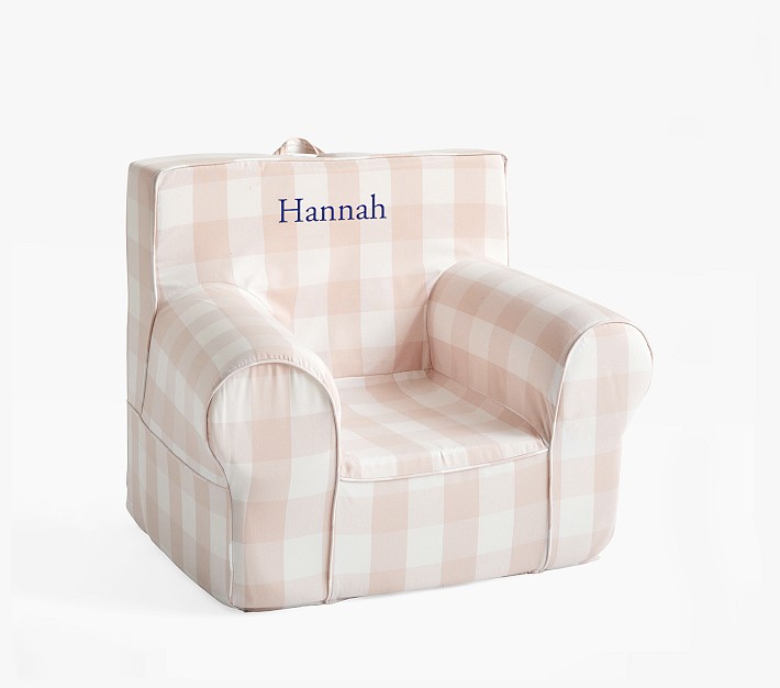 Kids Anywhere Chair®, Blush Buffalo Check | Pottery Barn Kids