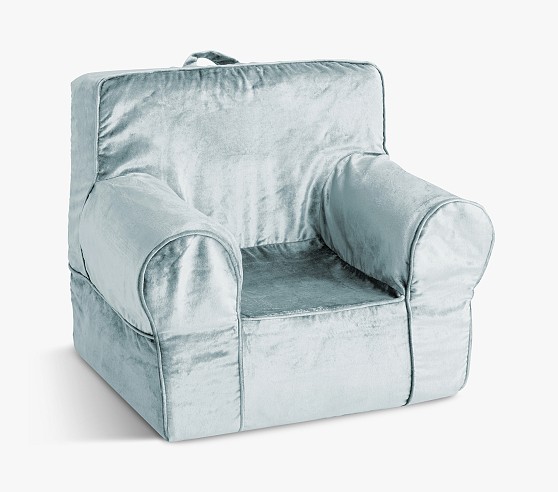 My First Anywhere Chair®, Blue Velvet | Pottery Barn Kids