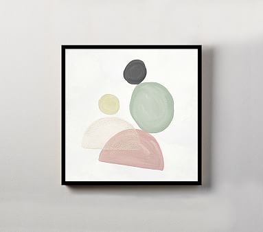 Abstract Pastel Shapes III Framed Art | Pottery Barn Kids