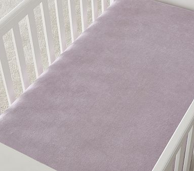 Velour Organic Crib Fitted Sheet | Pottery Barn Kids